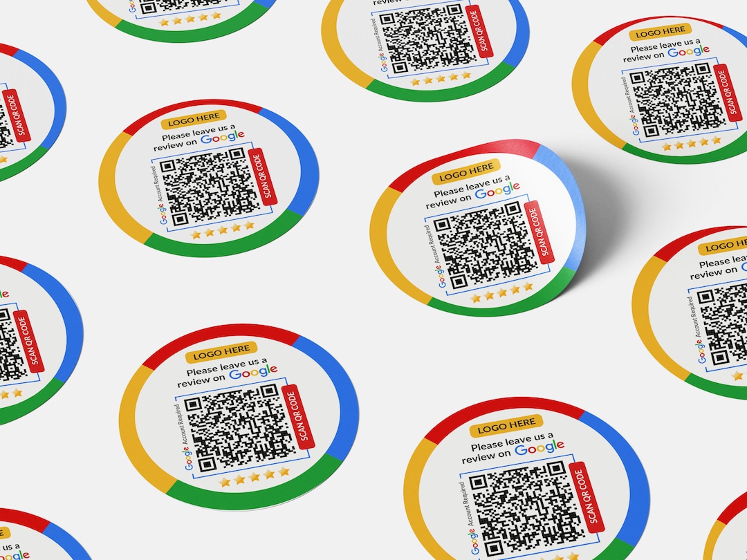 Sticker Sheet, Google Review QR Code Stickers, Custom Stickers, Printed ...