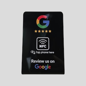 Google Review NFC Table Stand, Table Stand, Boost Your Google Reviews ...