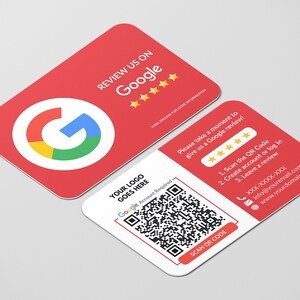 Business Card Google Review, Logo QR Code Design, Custom Business Card ...