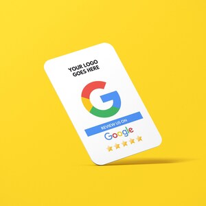 Business Cards With Google Review Rating QR Code, Custom Business Card ...