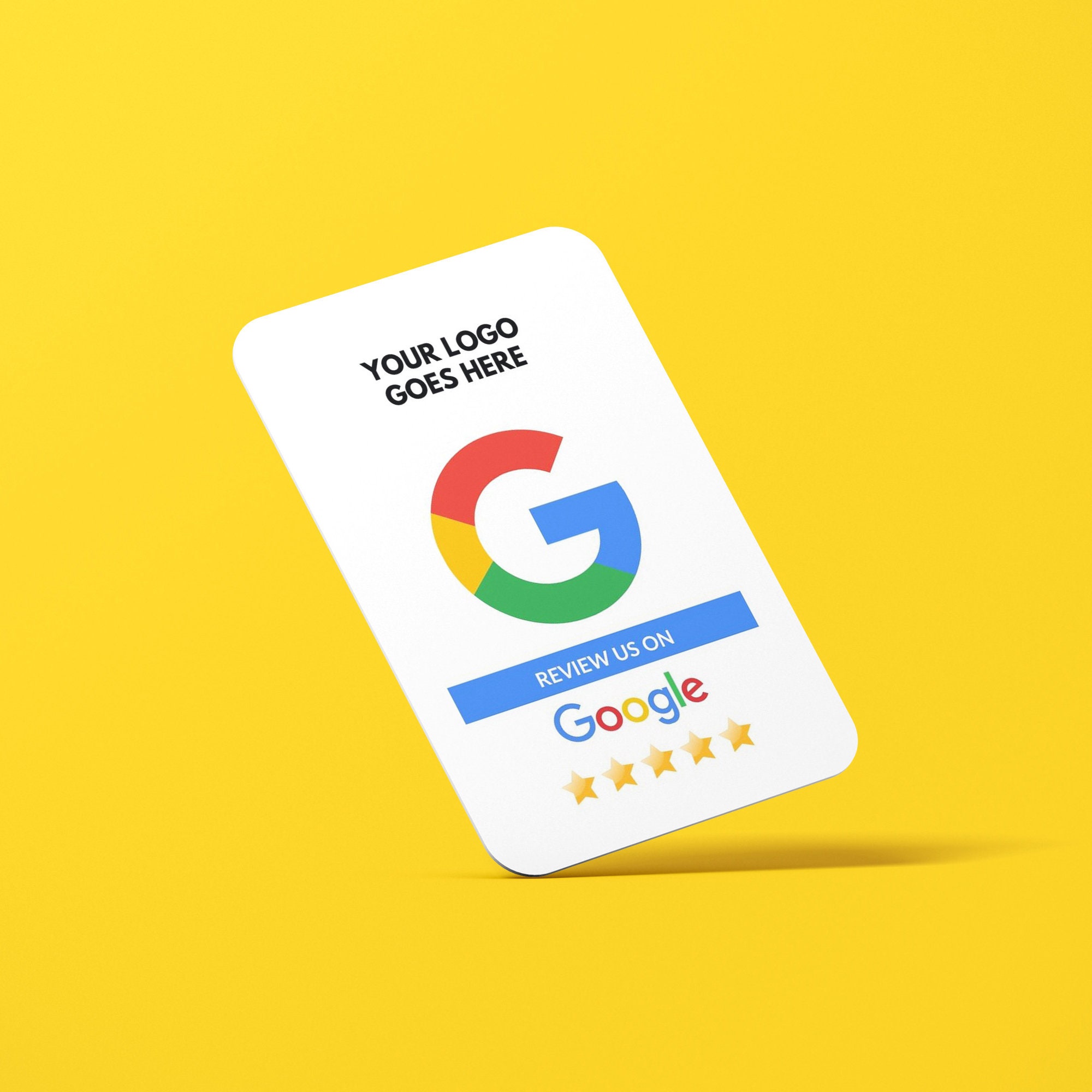 Business Cards With Google Review Rating QR Code, Custom Business Card ...