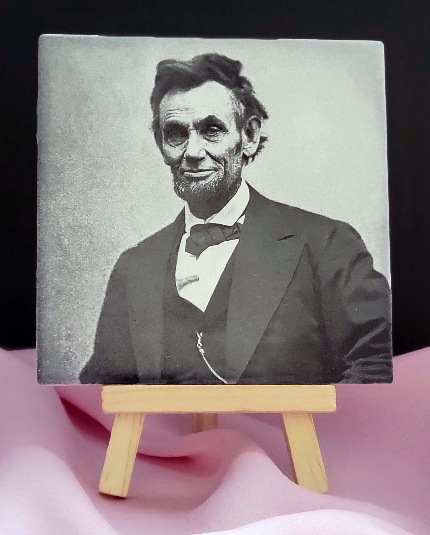 Laser Engraved Photo on White Tile. Custom Laser Engraved Ceramic Tile ...