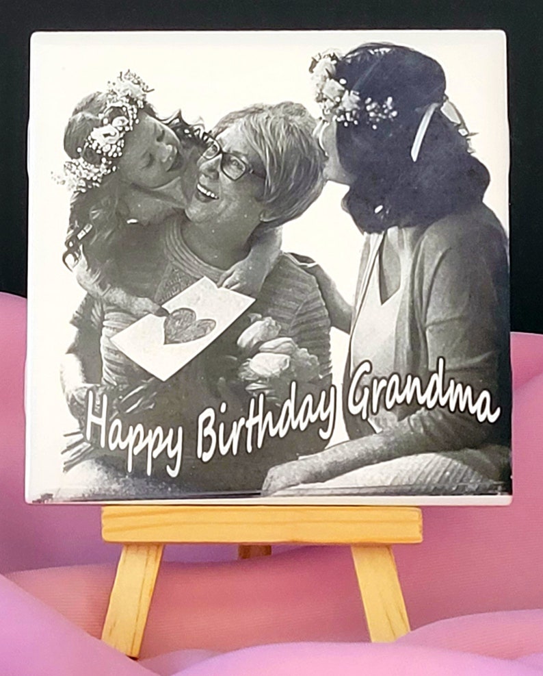 Laser Engraved Photo on White Tile. Custom Laser Engraved Ceramic Tile ...