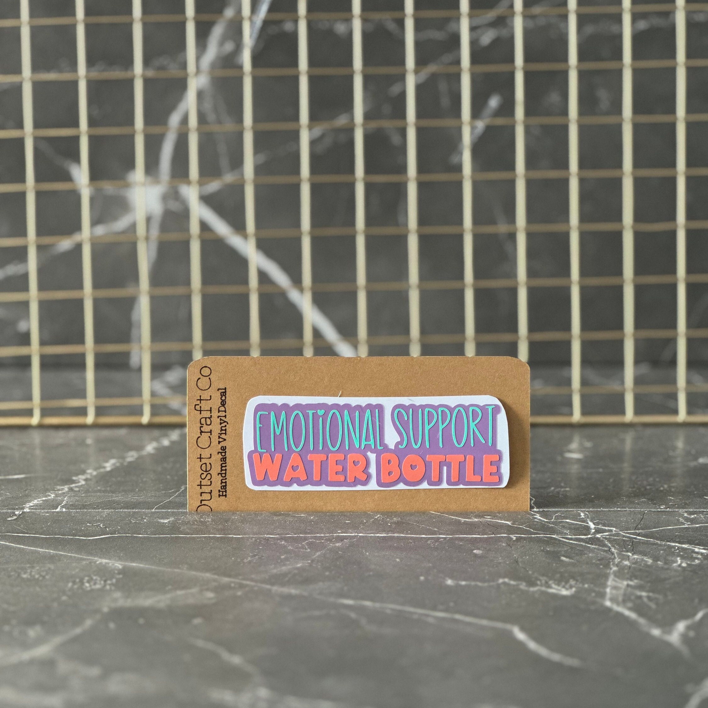 Handmade Vinyl Stickers, Decals, Emotional Support, Water Bottle ...