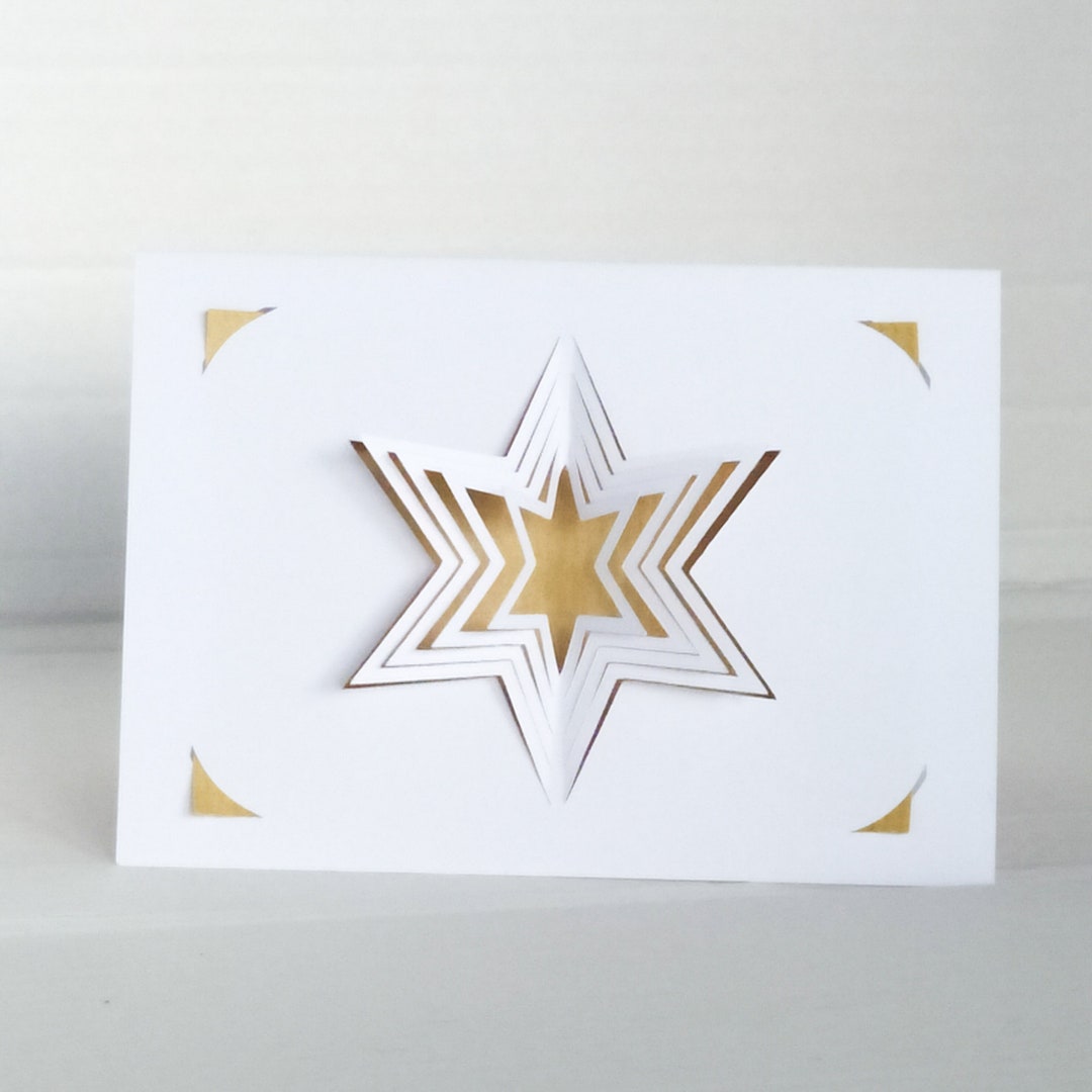 3D Folding Card in Landscape Format With Insert Card and Envelope Plain ...