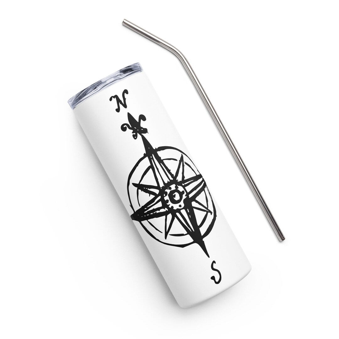 Nautical Victorian Compass Stainless Steel Tumbler - Etsy