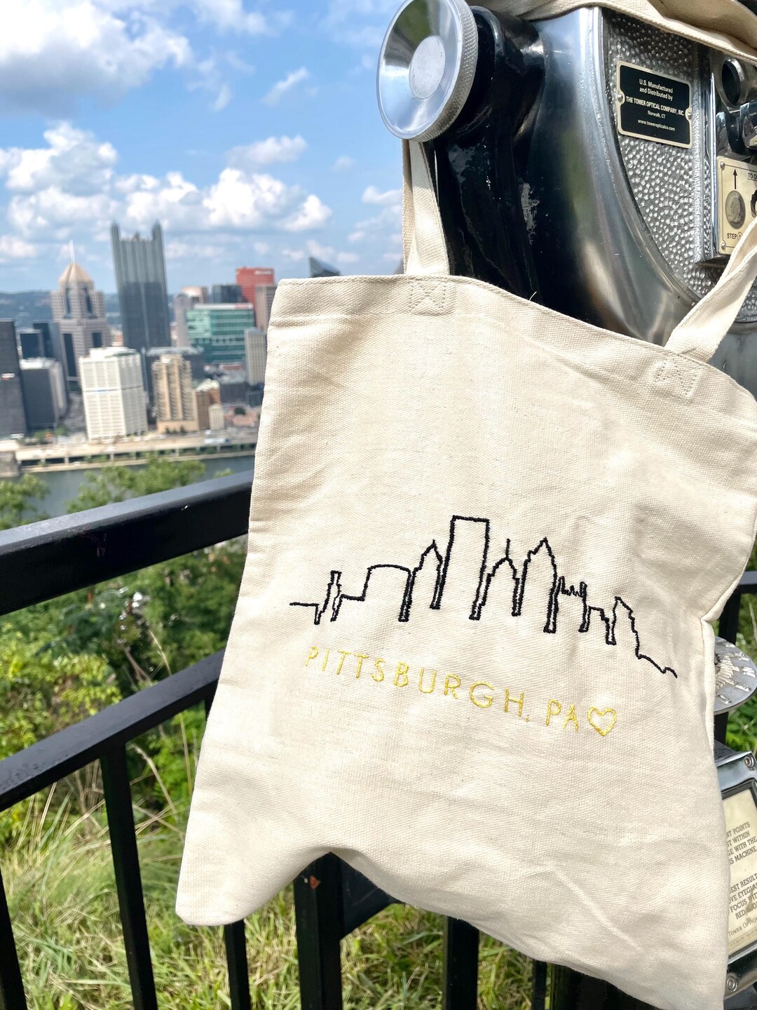 Pittsburgh Skyline Tote Bag - Etsy
