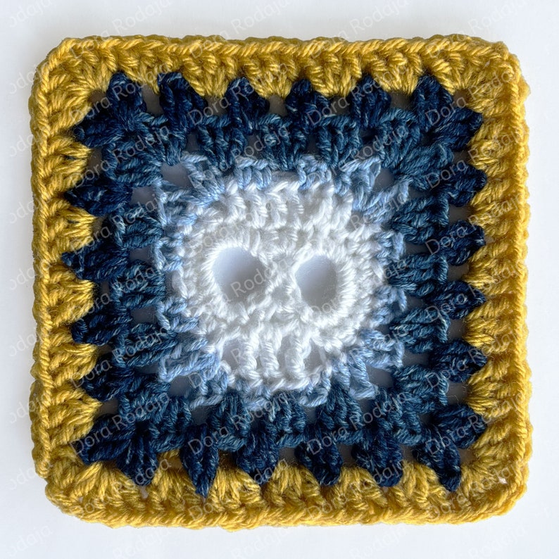 Skull Granny Square Pattern - Etsy