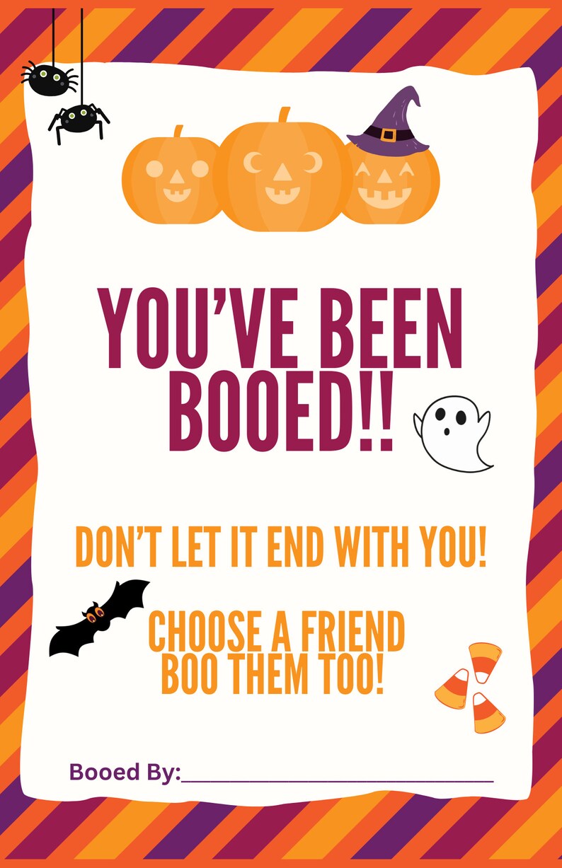 You've Been Booed!! - Etsy