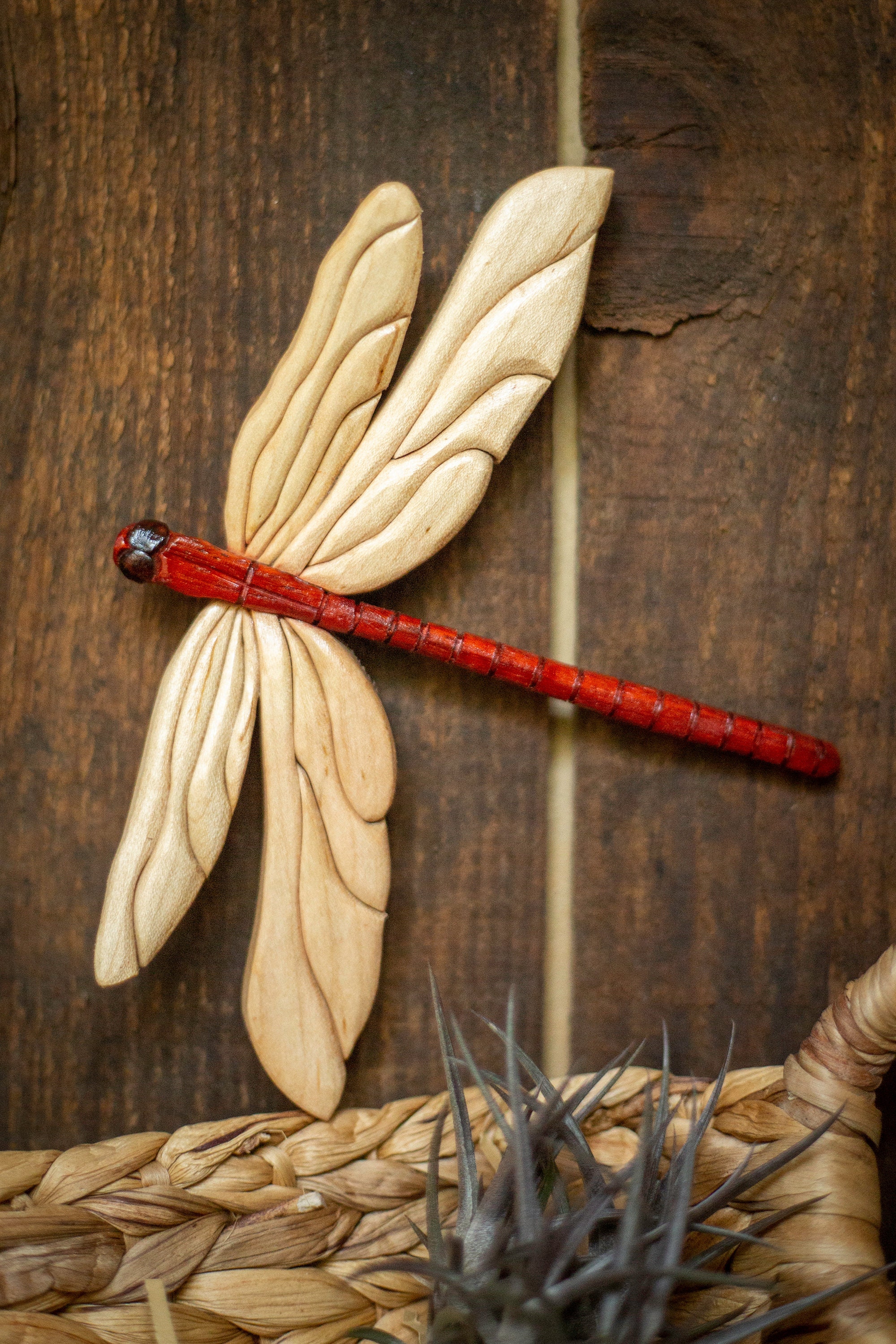 Wooden Magnet, Home Decor, Wooden Wall Art, This Dragonfly Refrigerator ...