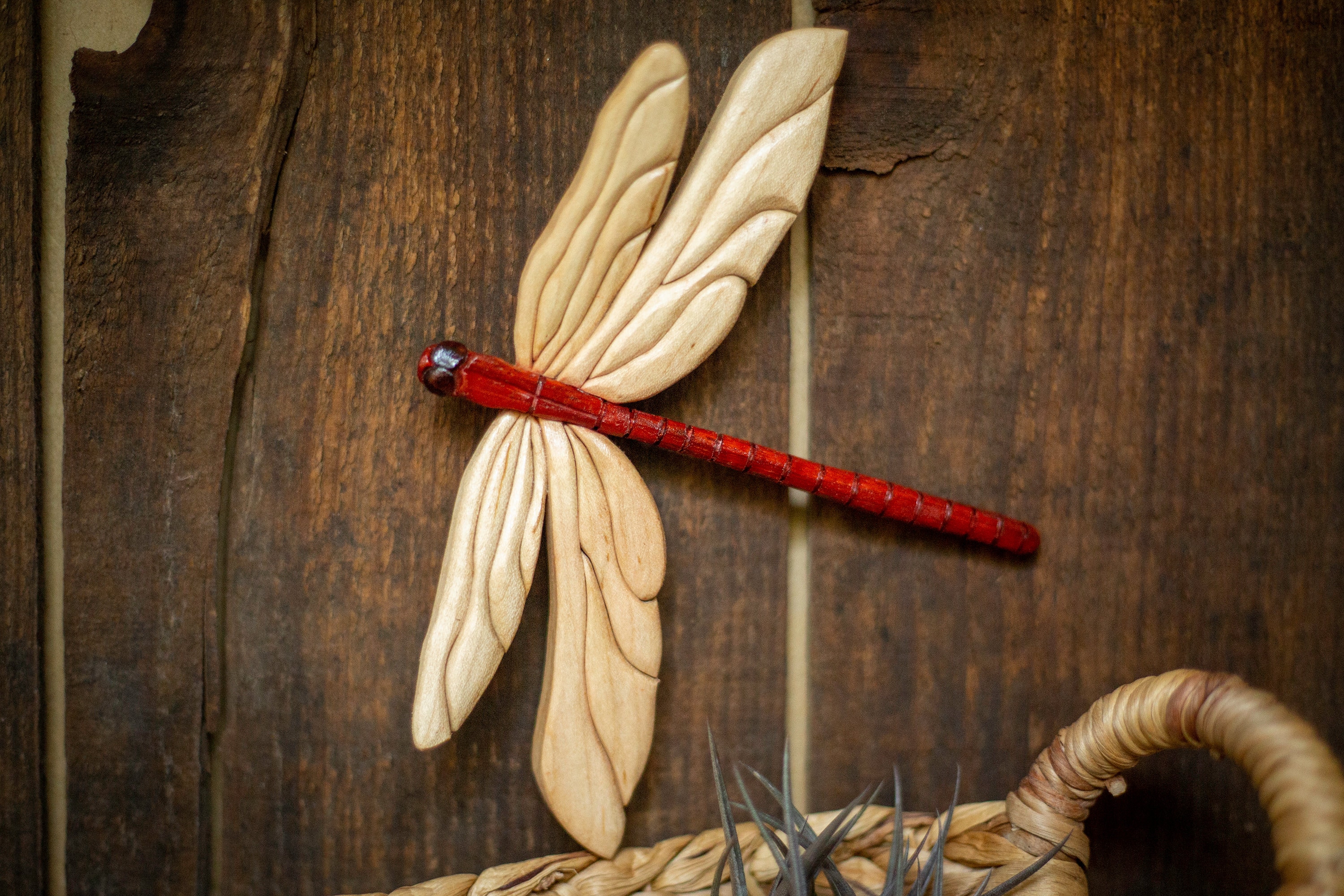 Wooden Magnet, Home Decor, Wooden Wall Art, This Dragonfly Refrigerator ...