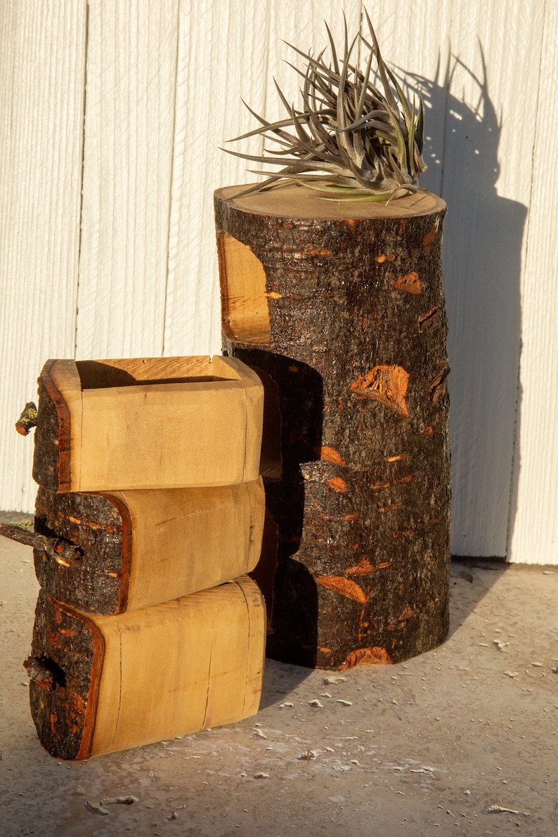 Wooden Box, Rustic Wood, Wooden Jewelry Box, Live Edge Bandsaw Box is a ...