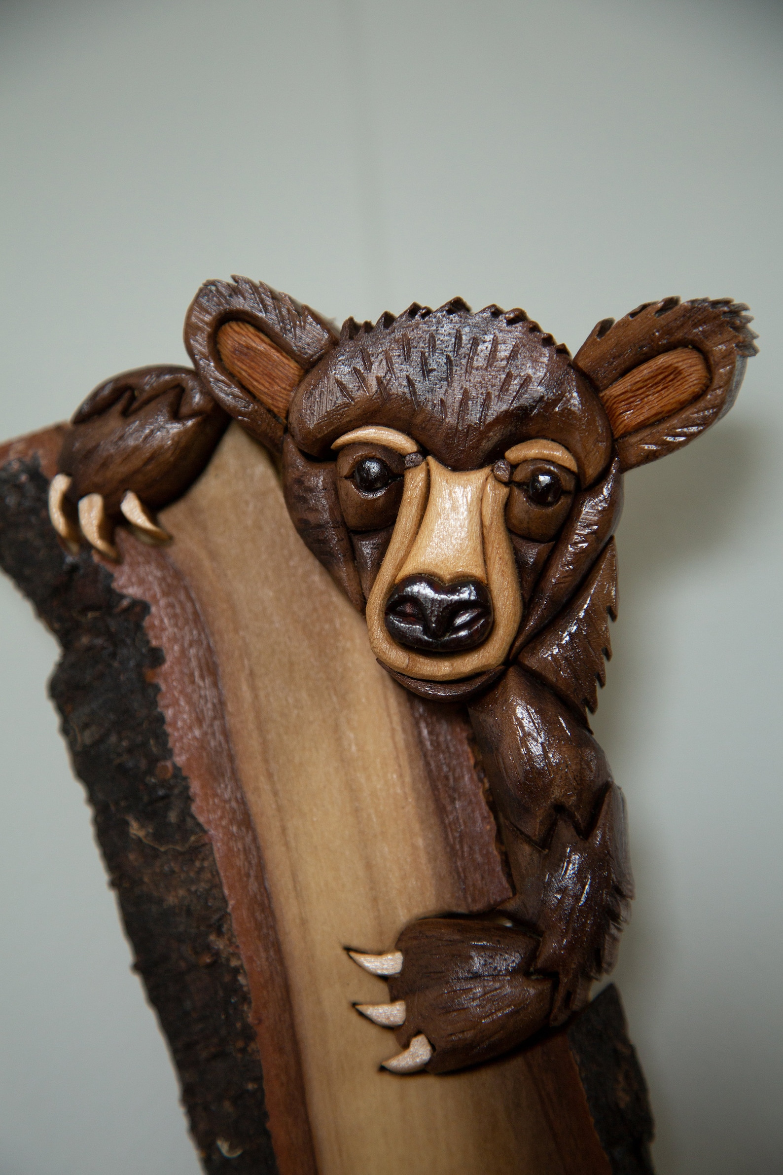 Wooden Wall Art, Wonderful Handmade Gift, Bear Wall Decor, Wood ...