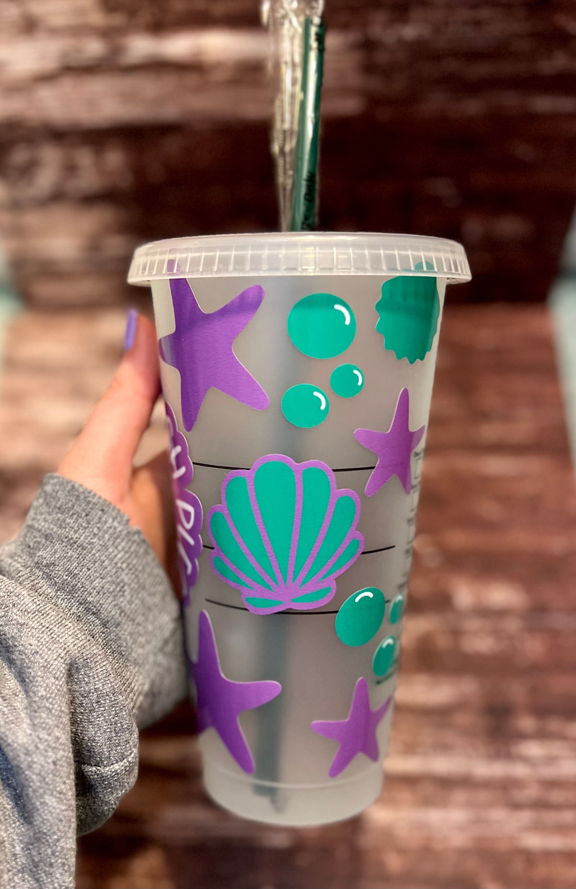 Mermaid Cold Cup Tumbler - Cold Cup - Reusable Tumbler - Water/iced ...
