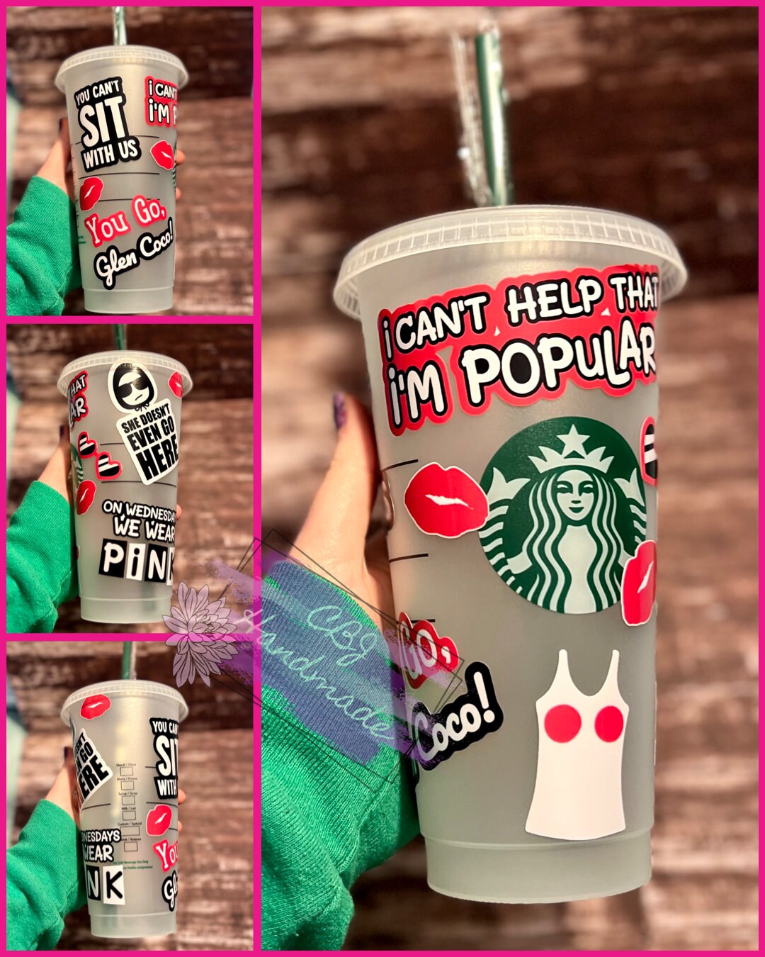 Mean Girls Cold Cup Tumbler Reusable Tumbler SB Cold Cup Tumbler - Etsy