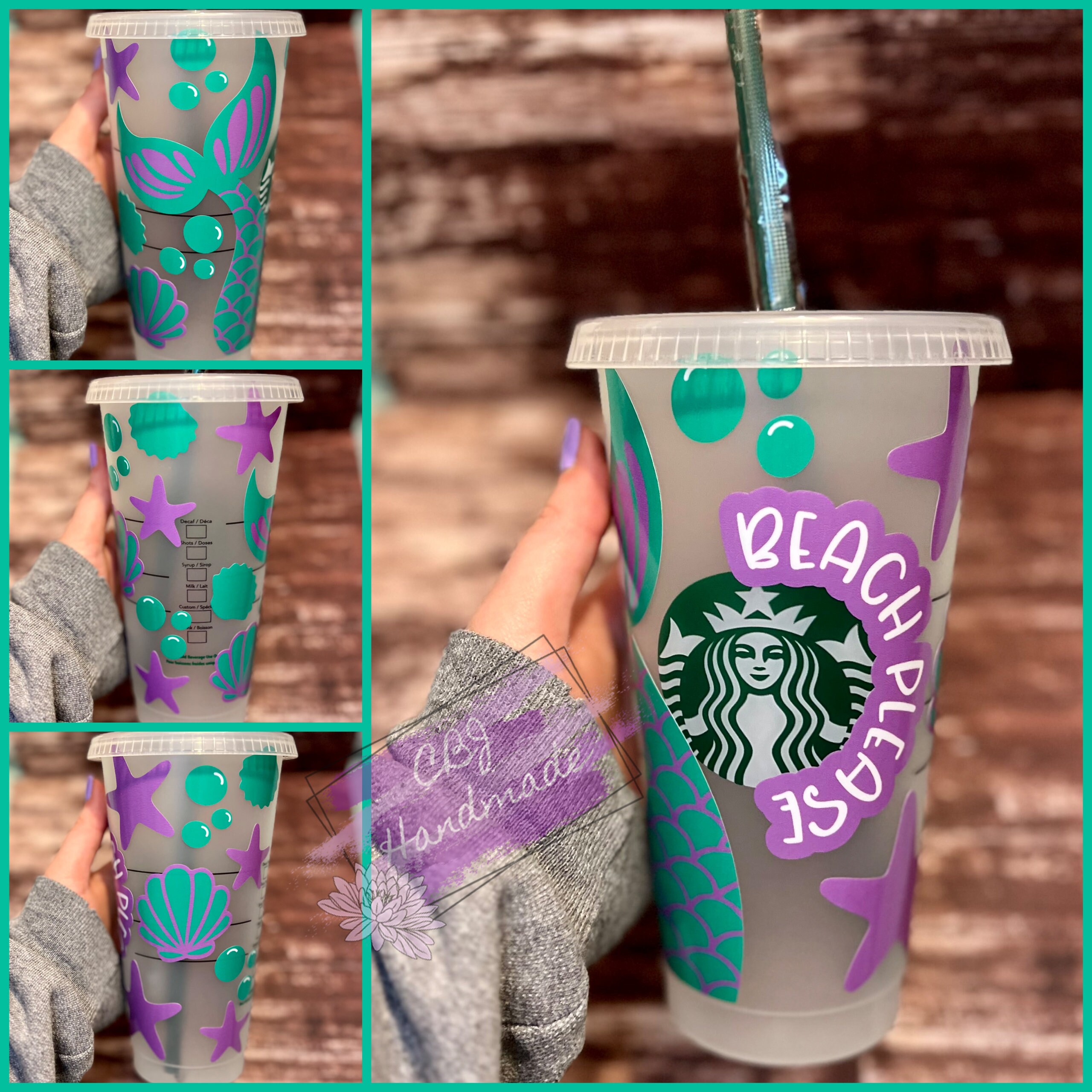Mermaid Cold Cup Tumbler - Cold Cup - Reusable Tumbler - Water/iced ...