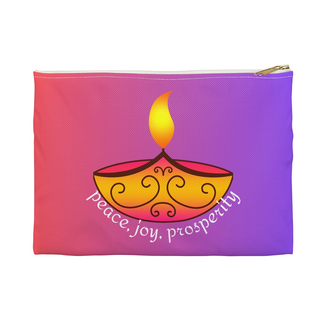 Diwali Peace Candle Makeup Organized Travel Pouch Teen - Etsy