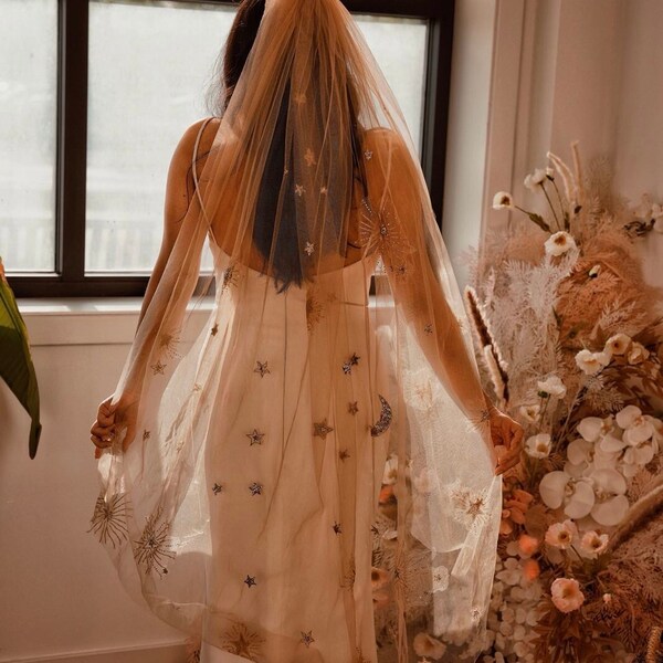 Bohemian Veil - Etsy