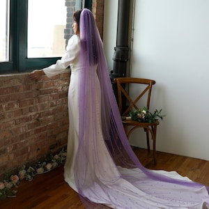 Grace - Pearl Bridal Veils, Lavender Wedding, White Wedding,unique ...