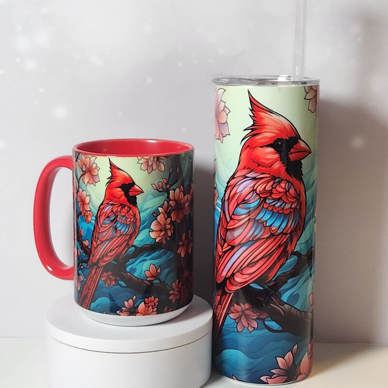 Cardinal and Straw - Etsy
