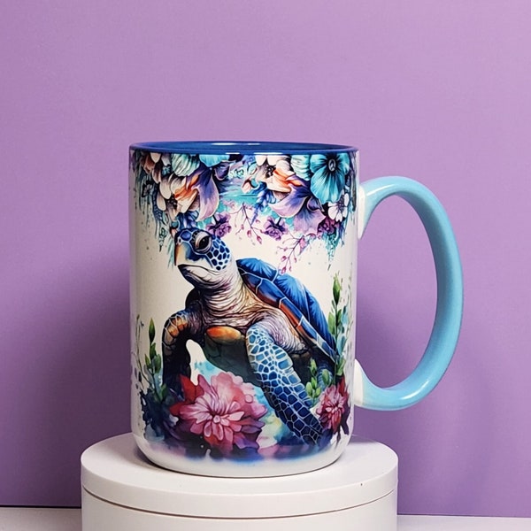 Turtle Mug - Etsy