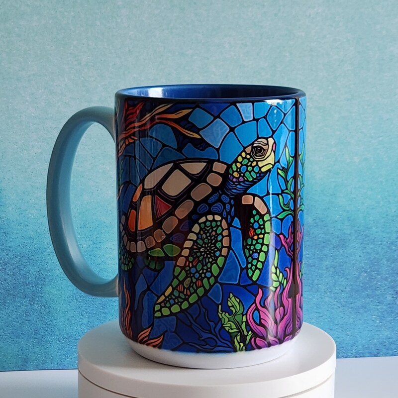 Sea Turtle Mosaic - Etsy