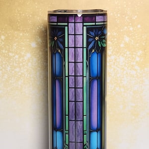 Firefly/lightning Bug Stained Glass Design Tumbler - Etsy