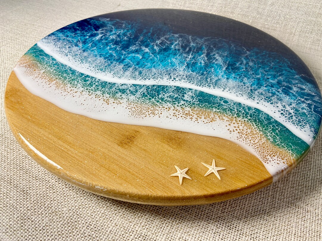Ocean Lazy Susan Beach Lazy Susan Ocean Resin Lazy Susan - Etsy