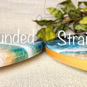 Ocean Themed Lazy Susan, Epoxy Resin Waves Turntable, Coastal Table ...