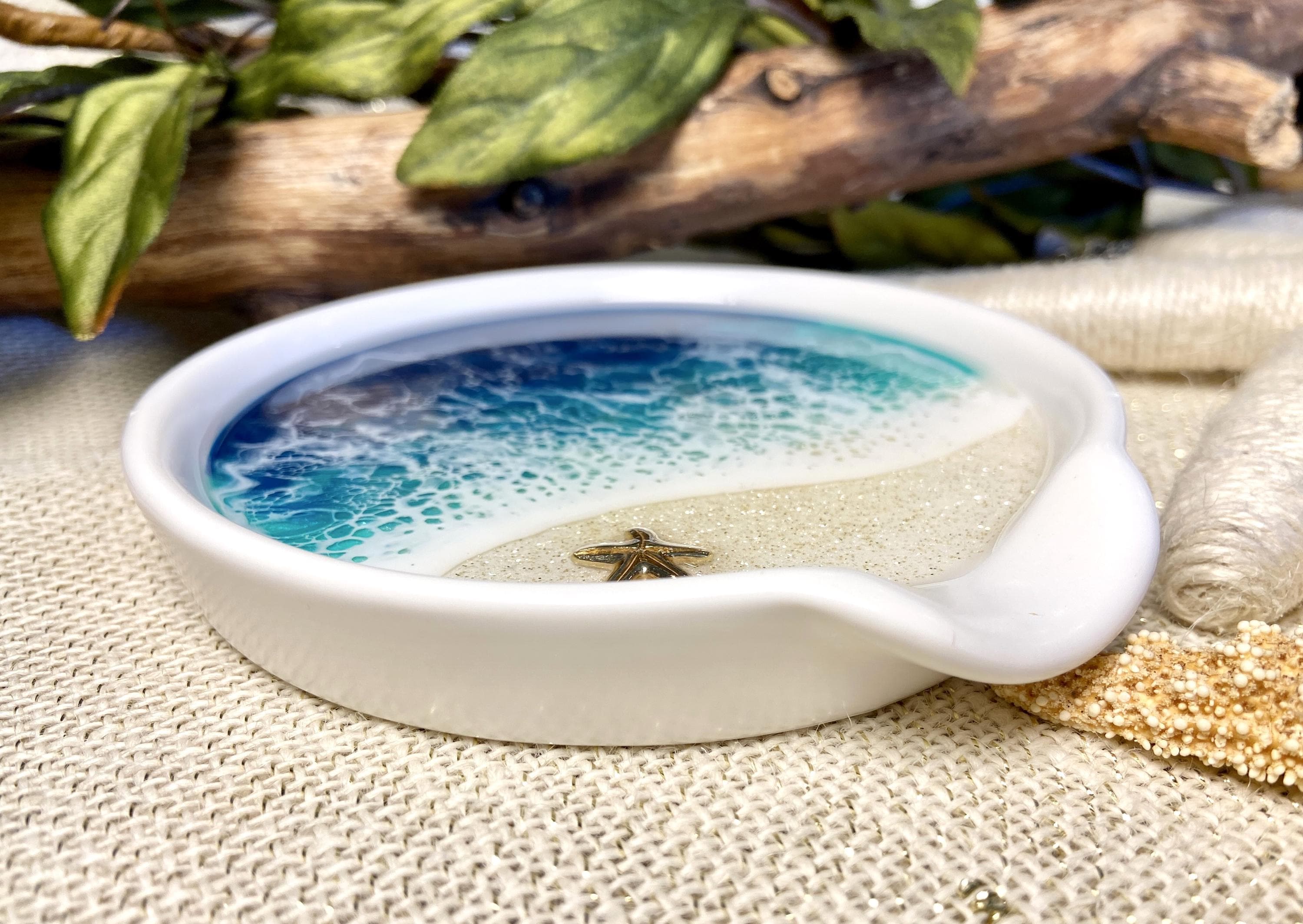 Coastal Spoon Rest: Ocean Kitchen Decor - Etsy