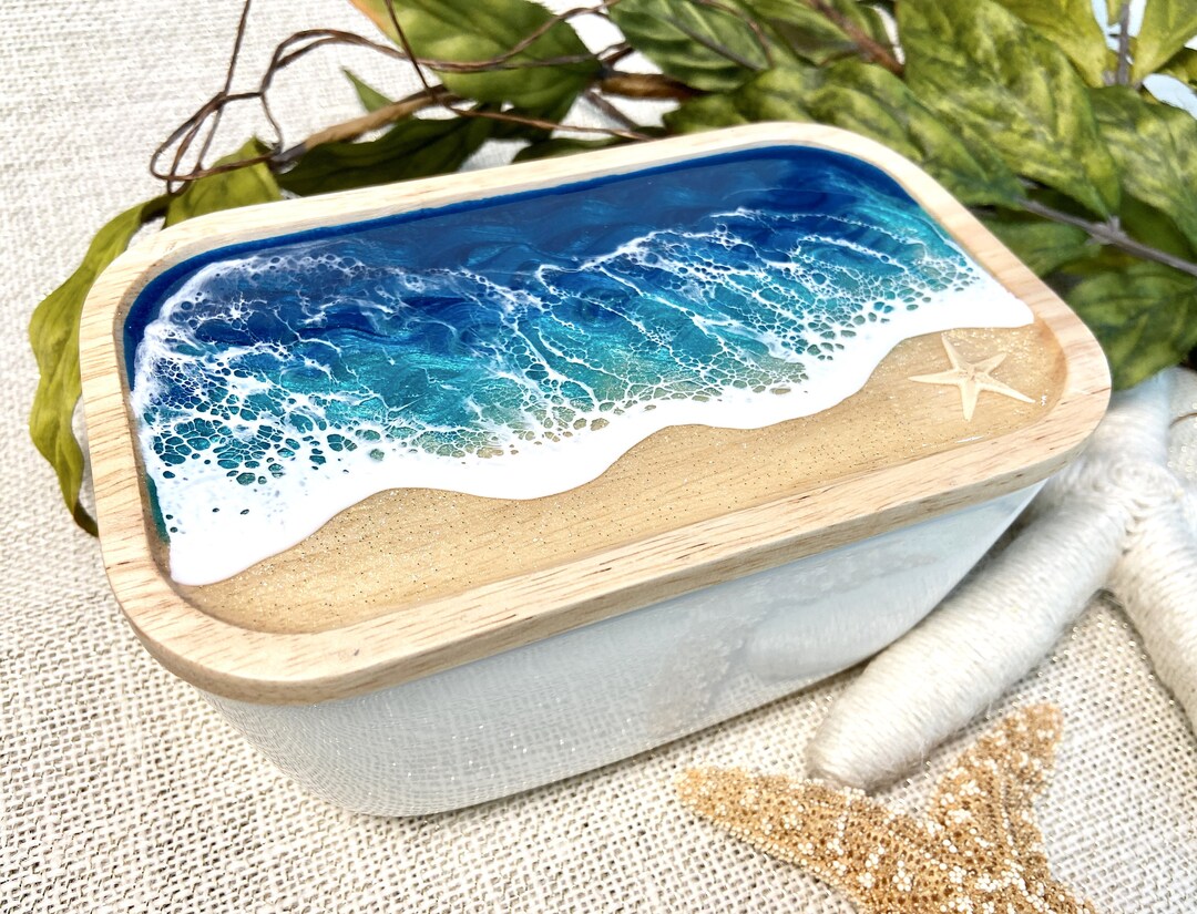 Butter Dish With Lid Ocean Butter Dish - Etsy