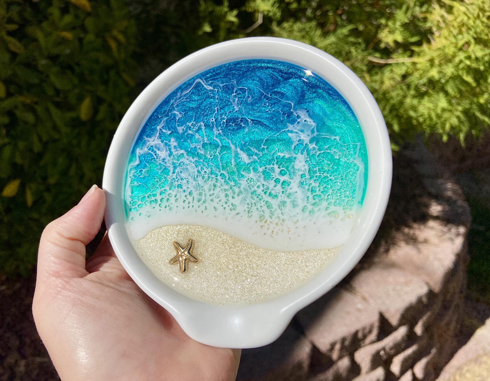 Coastal Spoon Rest: Ocean Kitchen Decor - Etsy
