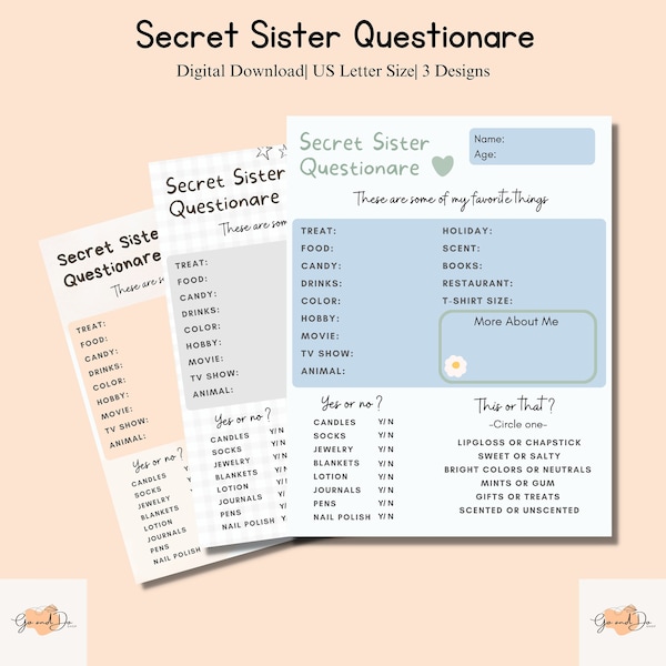 Secret Sister - Etsy