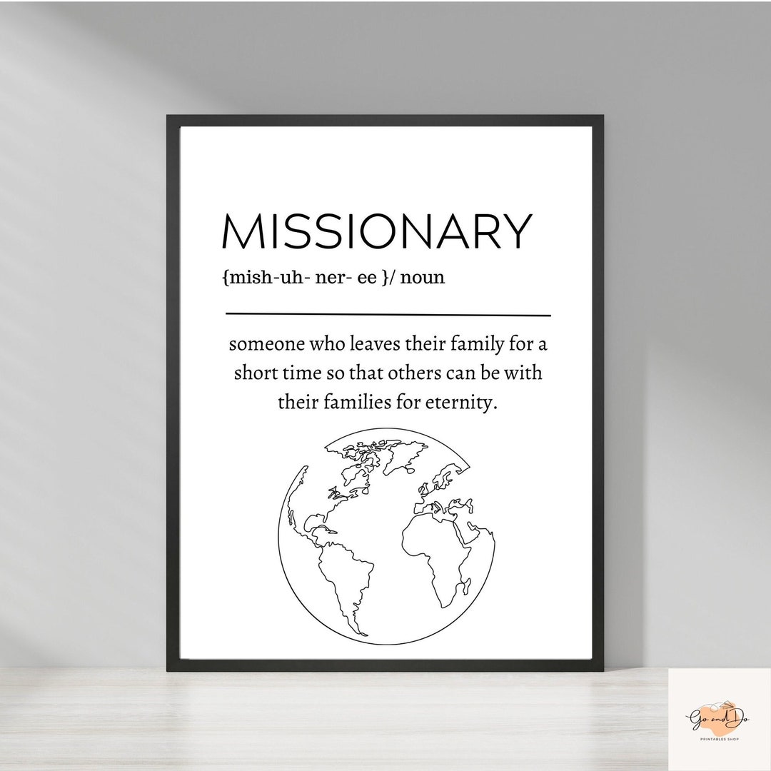 Missionary Definition Print: LDS Gift, Called to Serve (digital ...