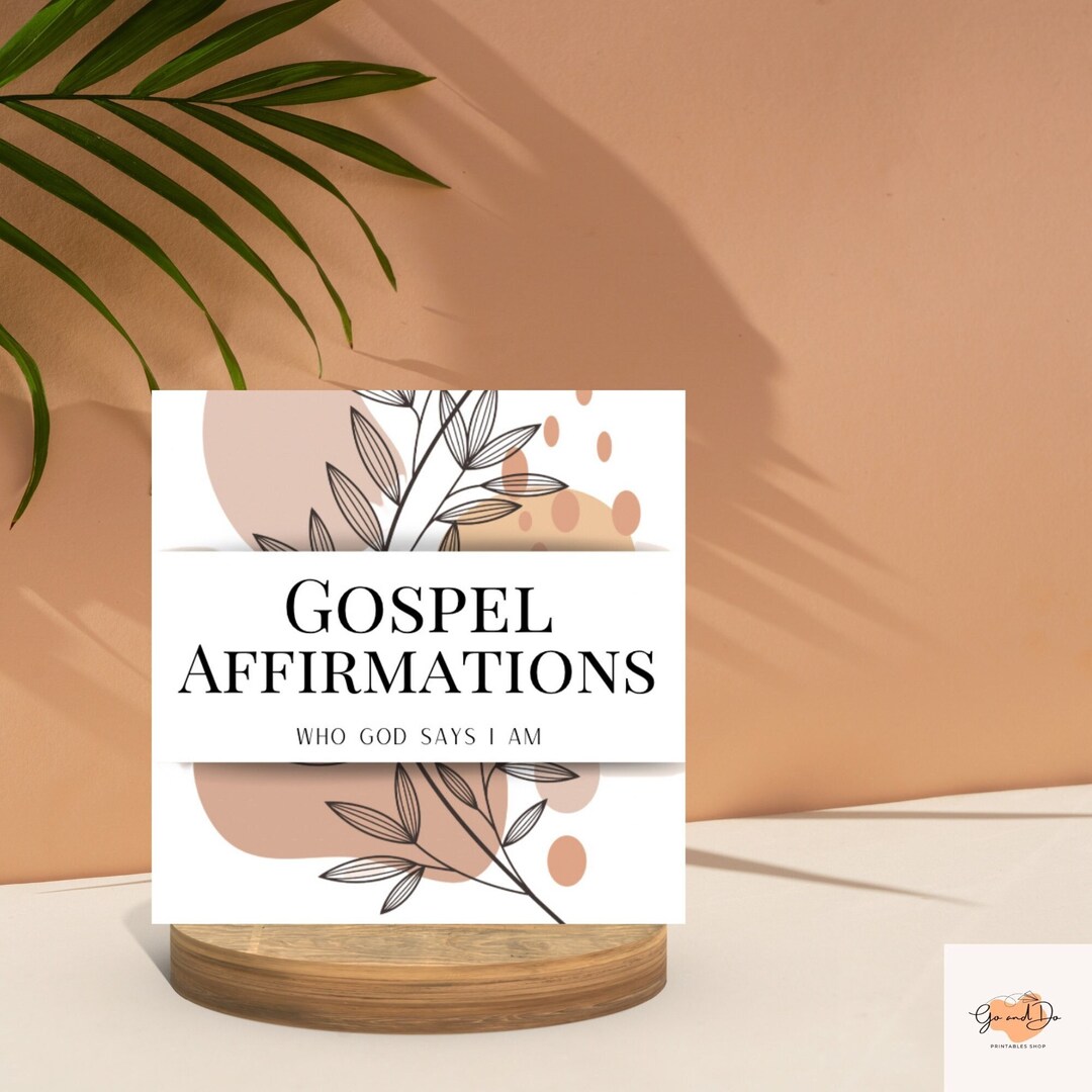 LDS Gospel Affirmation Cards Who God Says I Am Digital Download - Etsy ...