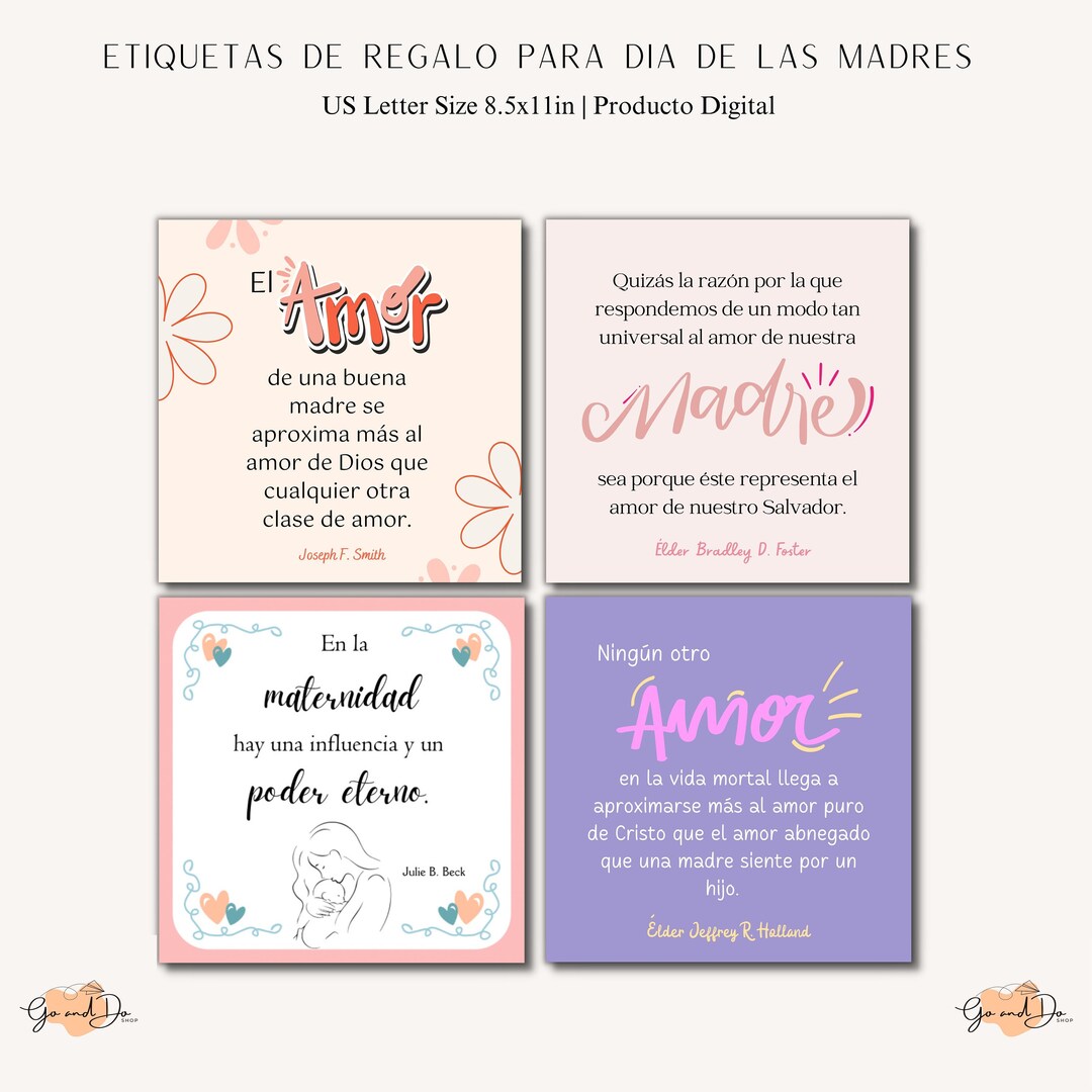 Etiquetas De Regalo Para Dia De Las Madres | Sud Etiquetas De Regalo ...