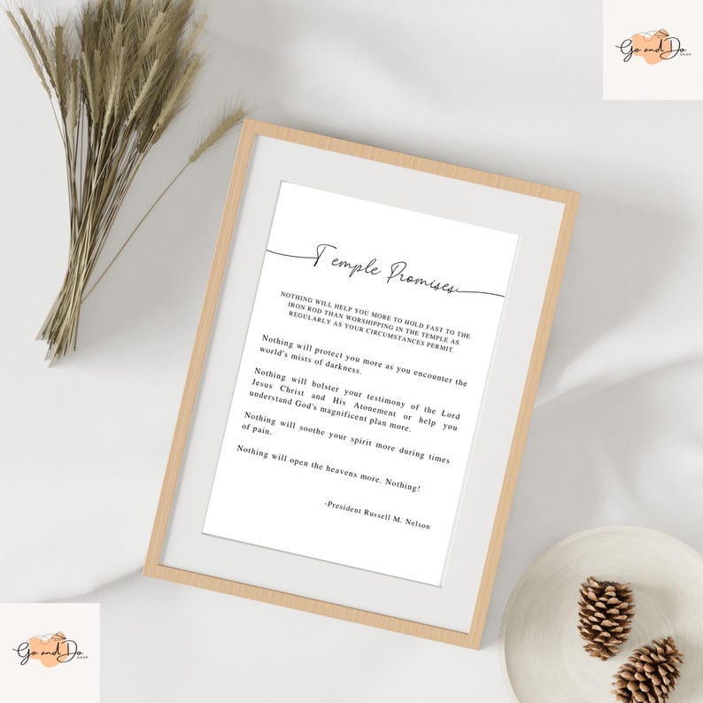 Temple Covenants LDS Poster Print - Etsy
