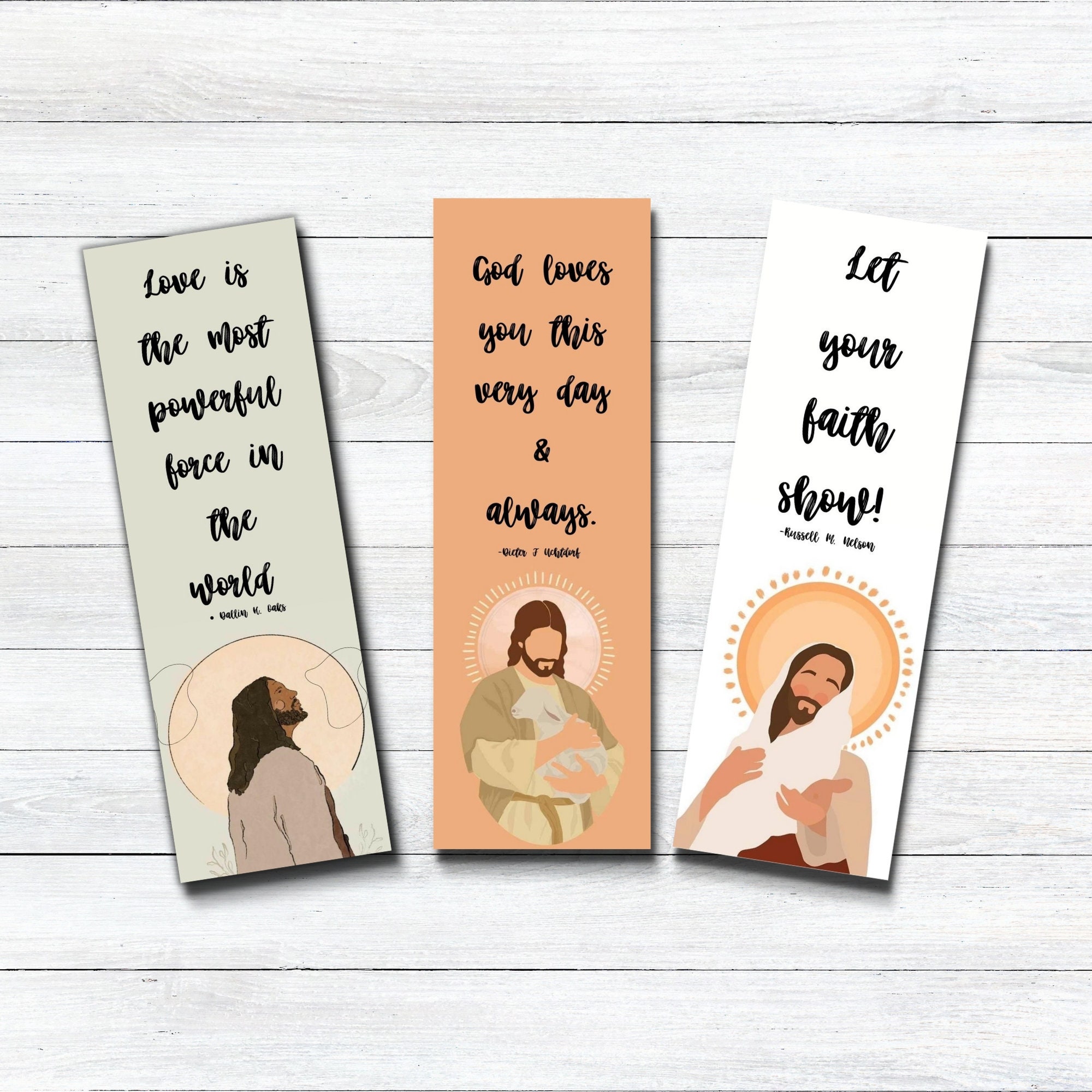 LDS Inspirational Quote Bookmarks - Etsy