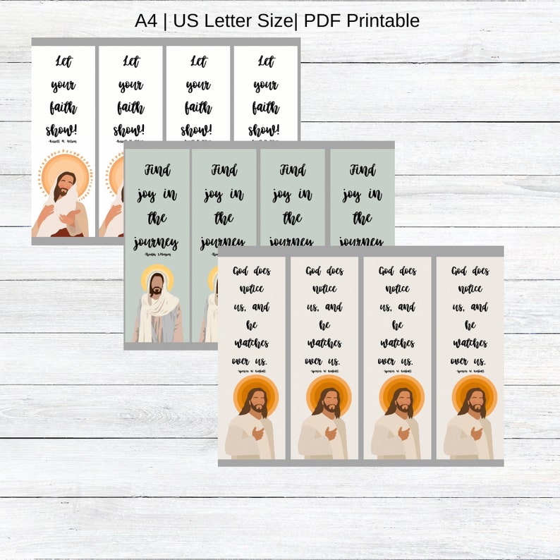 LDS Inspirational Quote Bookmarks - Etsy