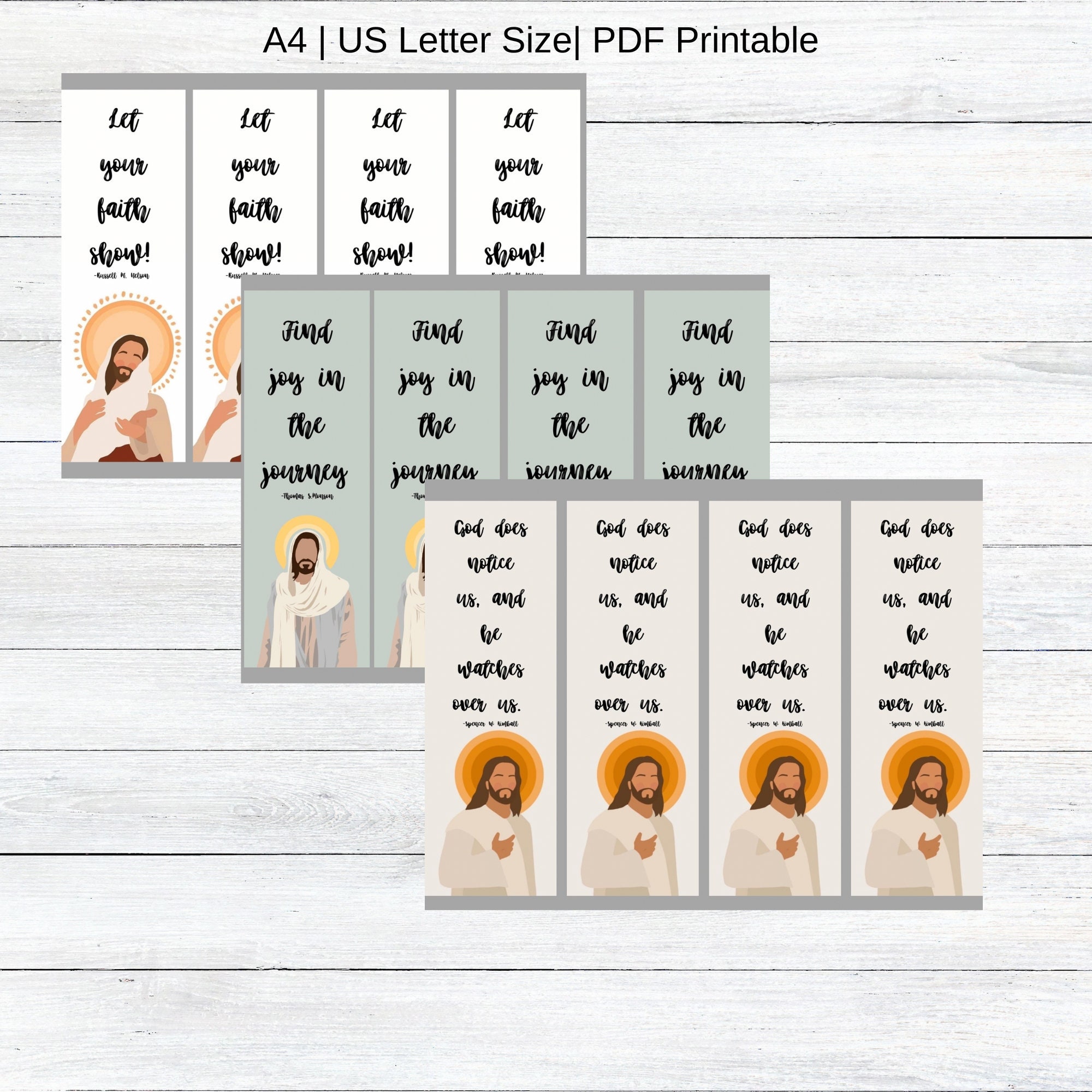 LDS Inspirational Quote Bookmarks - Etsy
