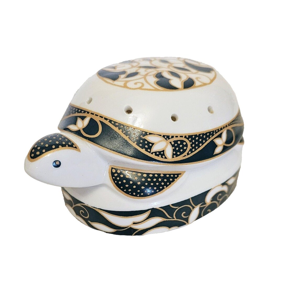 Elizabeth Arden Turtle Porcelain Figurine Potpourri Scent Aroma Vanity ...