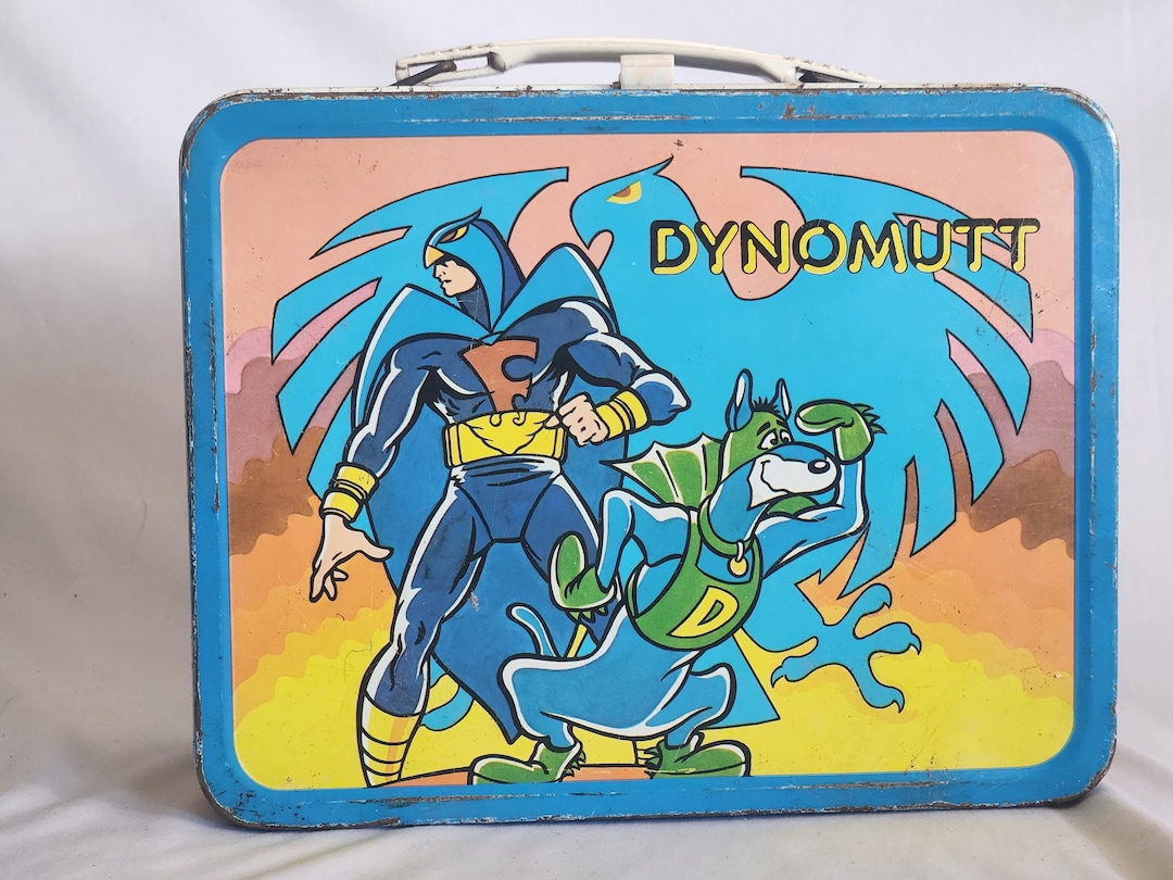 Vintage Dynomutt Lunch Box 1976, Blue Falcon & Dog Wonder, Collectible ...