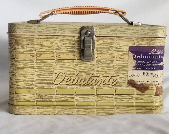 1958 Debutante Vintage Metal Lunch Box, Retro Lunchbox, 1950 Gifts ...