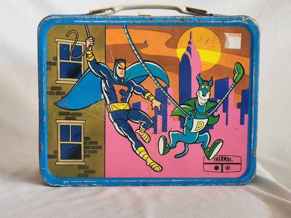 Vintage Dynomutt Lunch Box 1976, Blue Falcon & Dog Wonder, Collectible ...