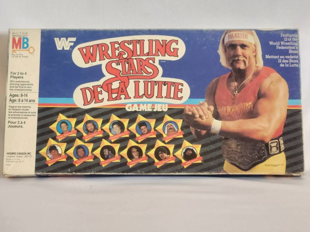 Vintage WWF Stars Board Game 1985 Classic Wrestling Game Collectible ...