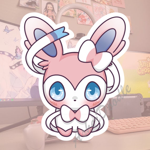 Cute Kawaii Sylveon Sticker - Etsy