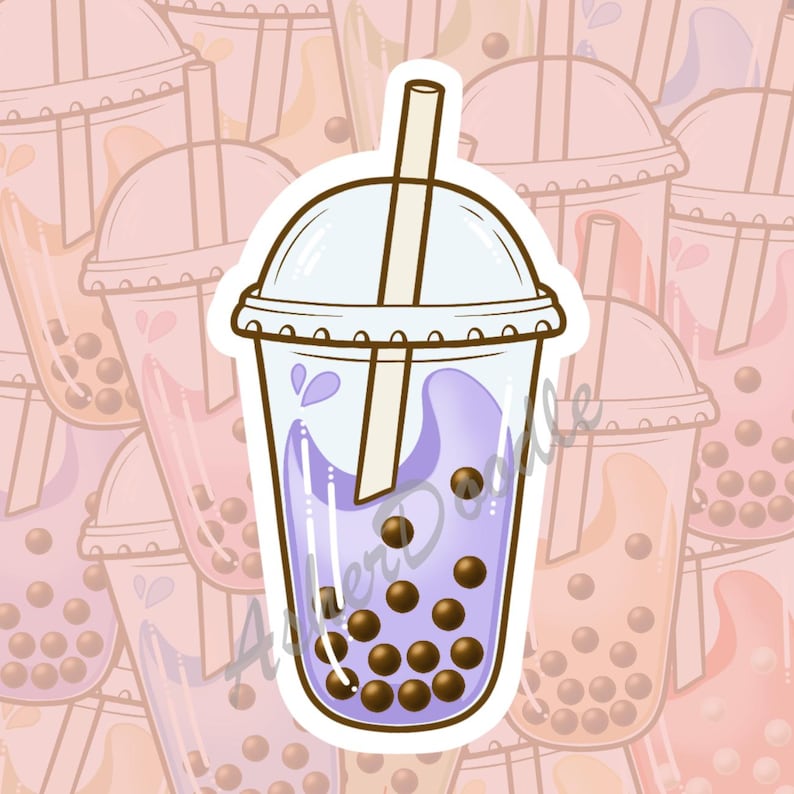 Taro Bubble Tea - Etsy