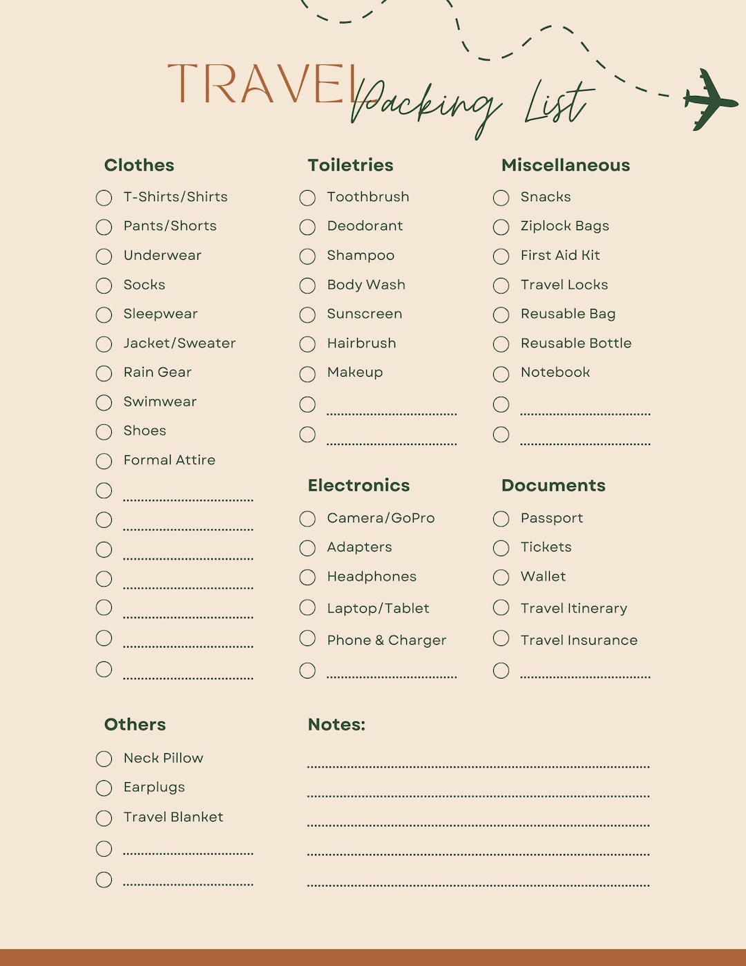 Ultimate Travel Packing List | Journey Checklist, Travel Planner ...