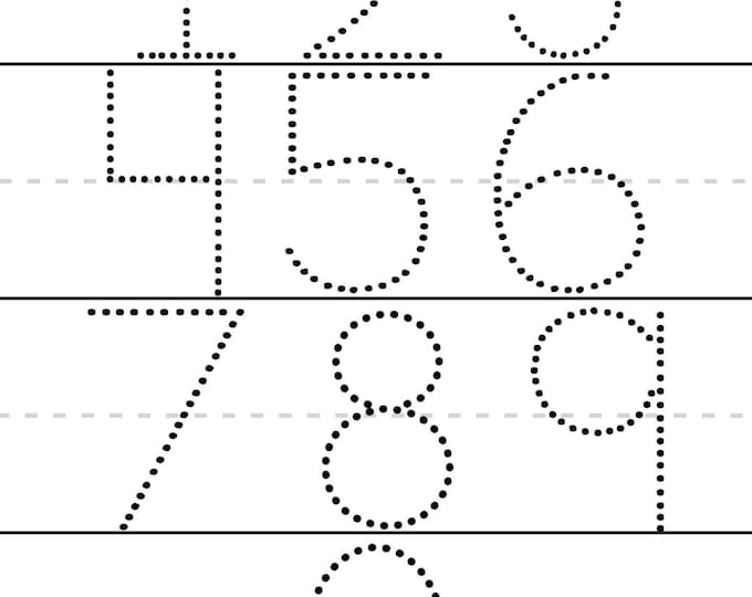 Number Tracing Activity Sheet | Printable Number Tracing Activity Sheet ...