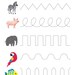 Animal Line Tracing Digital Download | Printable Activity Sheet, Kids ...